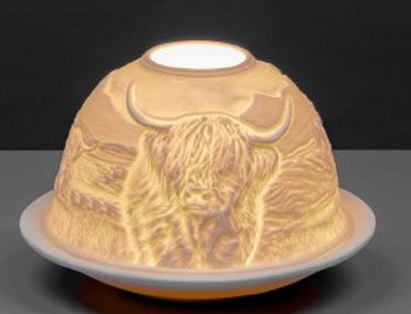 Highland Cow Light Glow Tealight Candle Holder – Bluebell Gifts